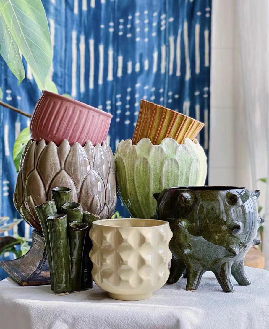 Ceramic Pot - Godzilla – Dawn Blossom Florist